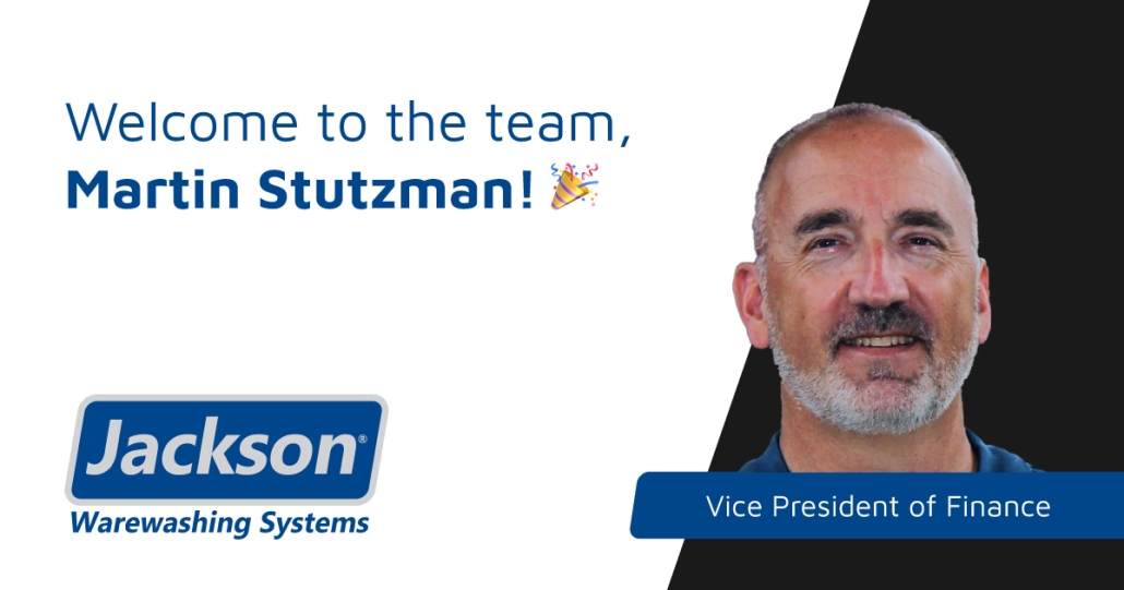 Martin Stutzman Joins Jackson as VP of Finance – Jackson Warewashing ...